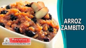 Arroz zambito - Recetas fáciles de postres peruanos