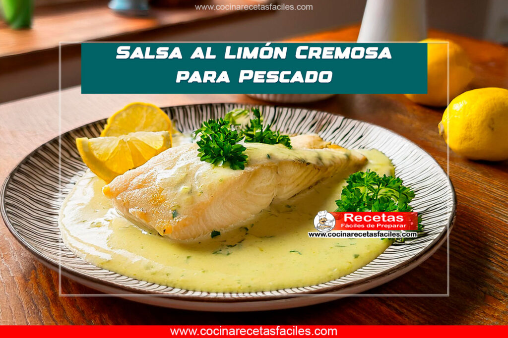 Salsa al Limón Cremosa para Pescado - Receta Fácil y Deliciosa