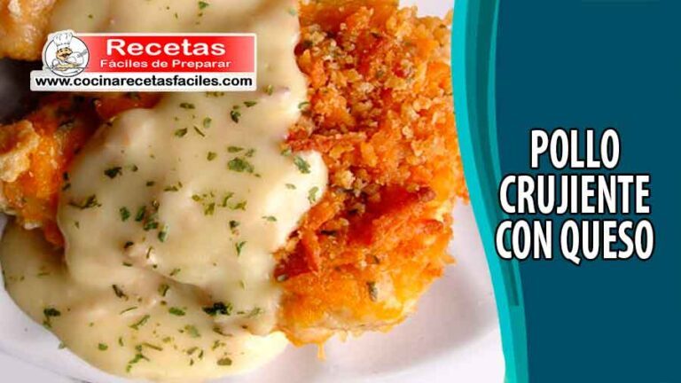 Pollo crujiente con queso - Recetas fáciles de Pollo
