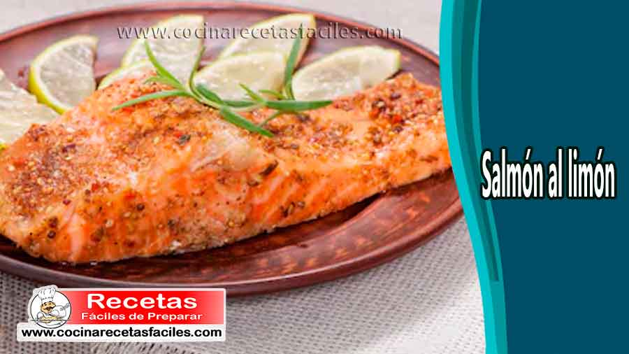 Salmón horneado al limón - Recetas deliciosas de salmón