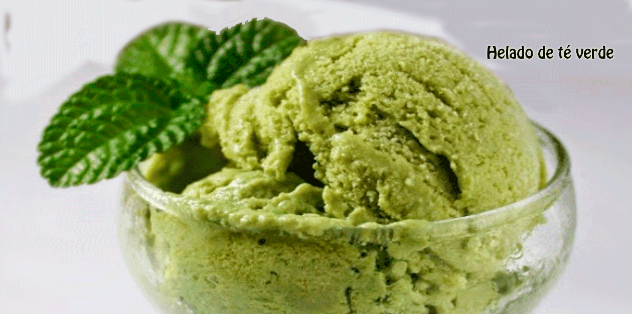 Helado de té verde - Recetas fáciles