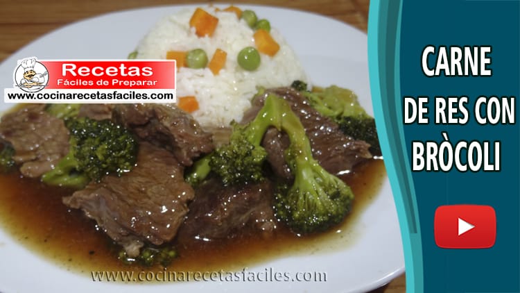 Carne de res con brócoli - Recetas de Carne