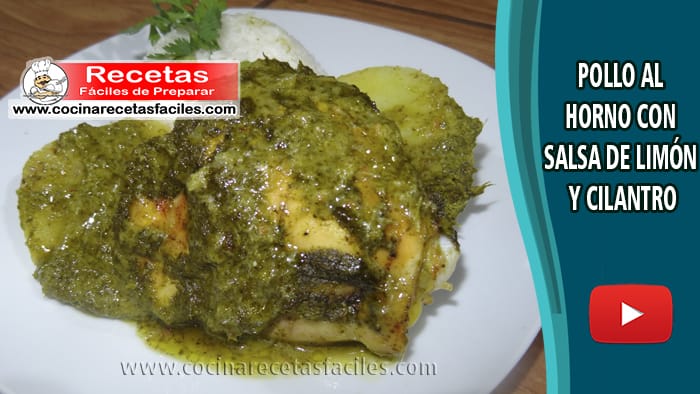 Pollo al horno con salmorejo canario