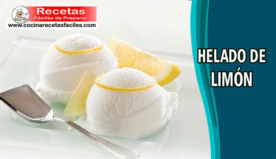 Receta de helado de limón