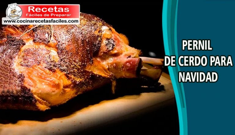 Pernil de cerdo para navidad
