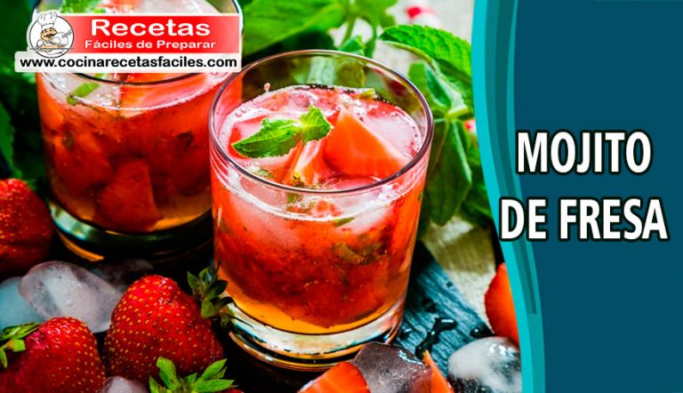 Receta de mojito de fresa