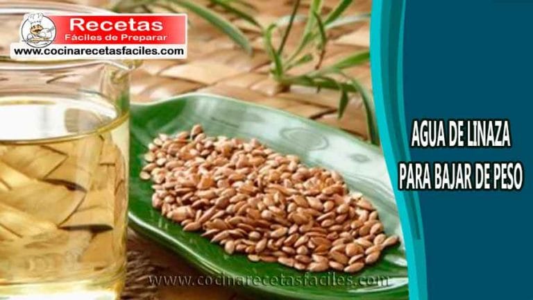 Agua de linaza para bajar de peso - Recetas de bebidas adelgazantes