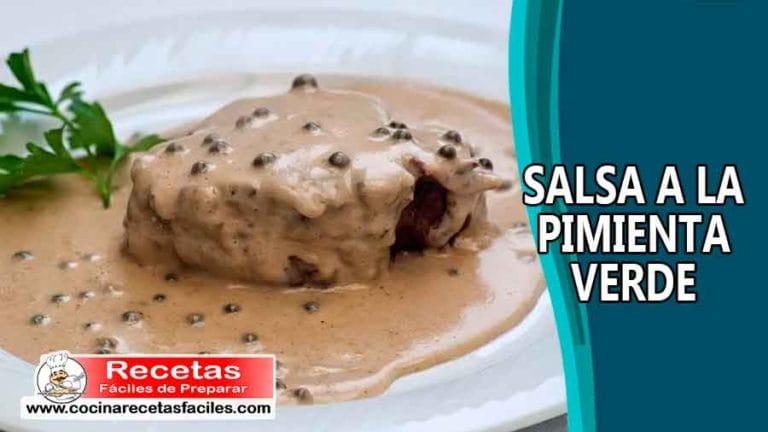 Salsa a la pimienta verde