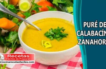 Puré de calabacín y patata - Recetas fáciles de Puré de calabacín