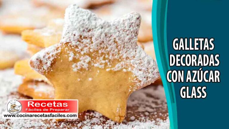 Galletas decoradas con azúcar glass