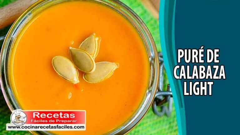 Puré de calabaza light