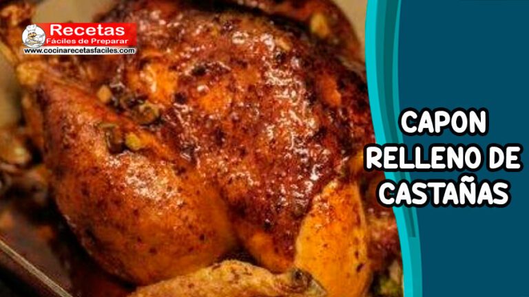 Capón relleno para Navidad