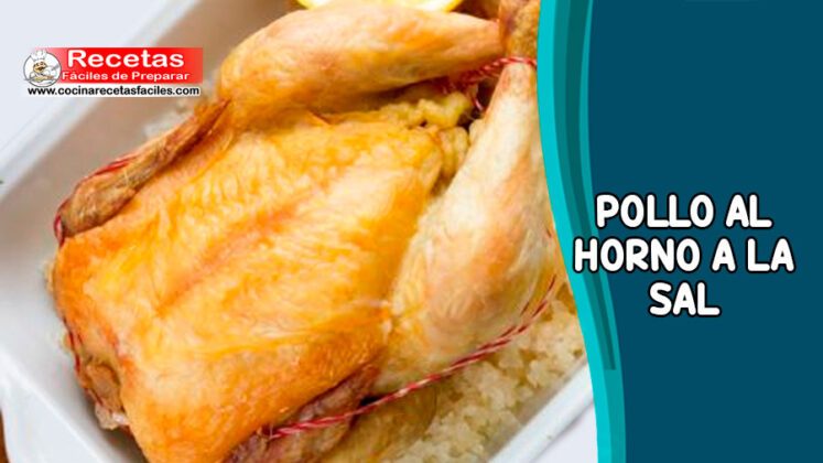 Pollo al horno a la sal