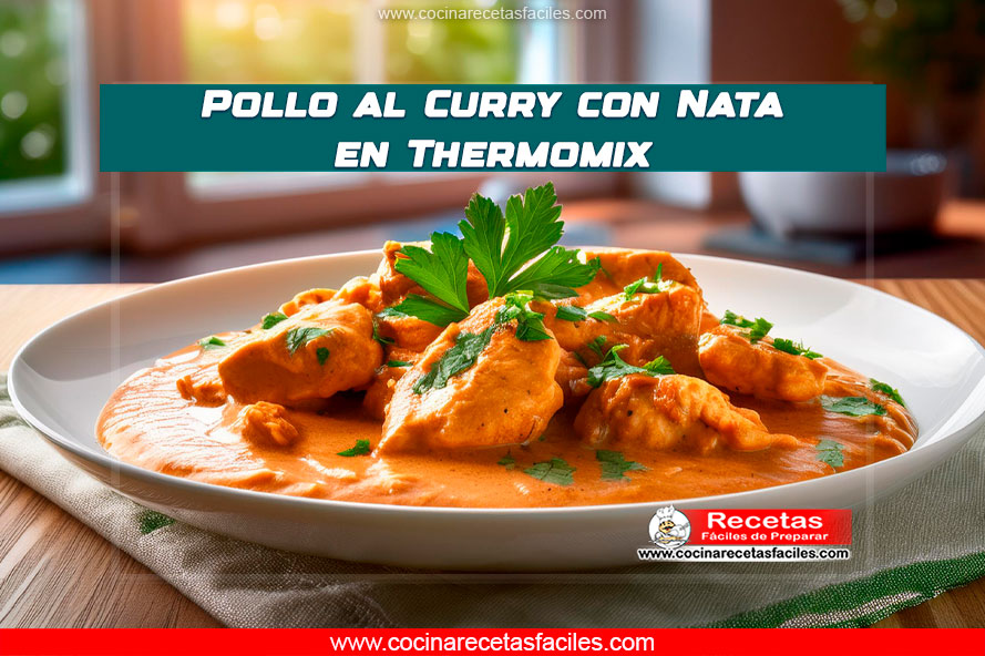 Pollo al Curry con Nata en Thermomix: Fácil y Cremoso
