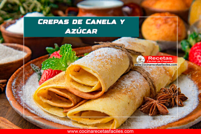 Crepas de Canela y Azúcar