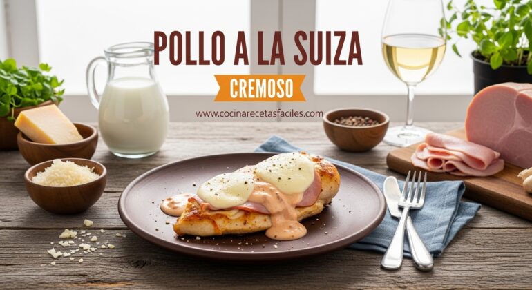 Pollo a la Suiza Cremoso: Receta Fácil en 45 Minutos