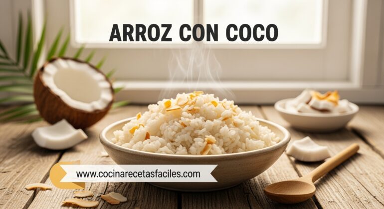 Arroz con Coco Fácil y Cremoso | Receta Caribeña