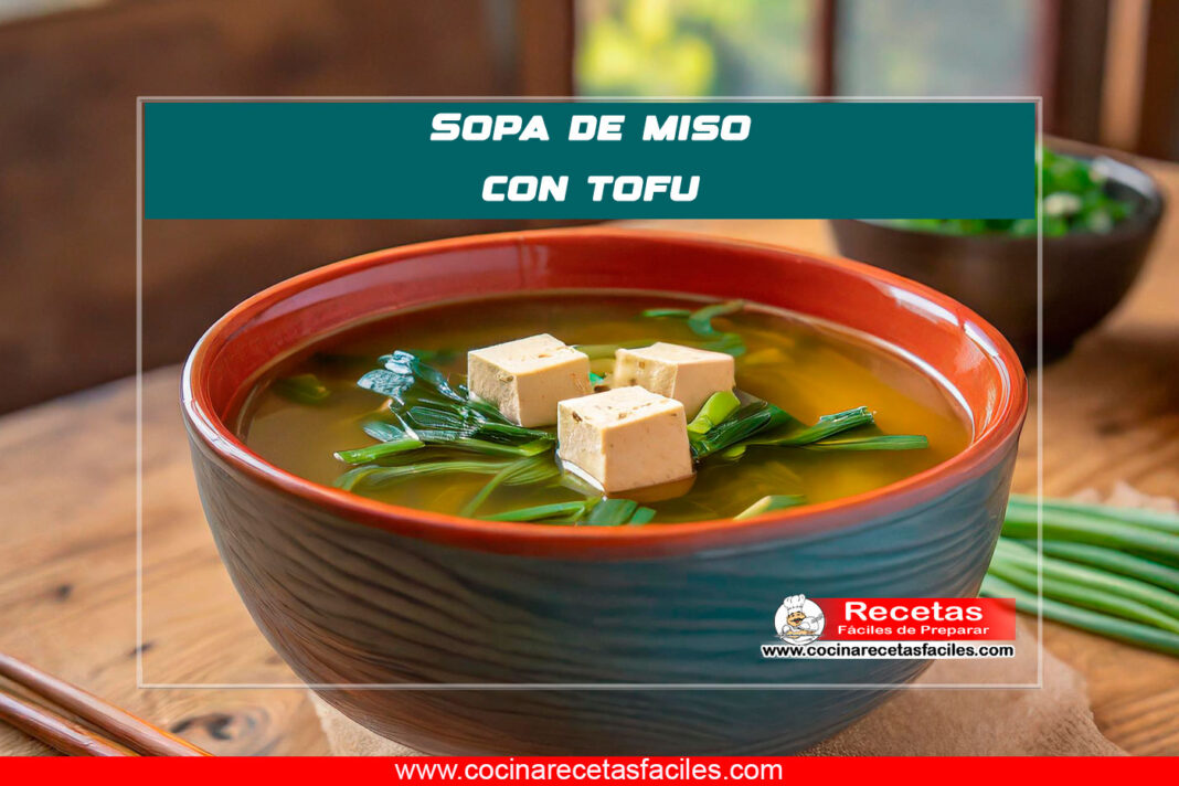 Sopa de miso con tofu