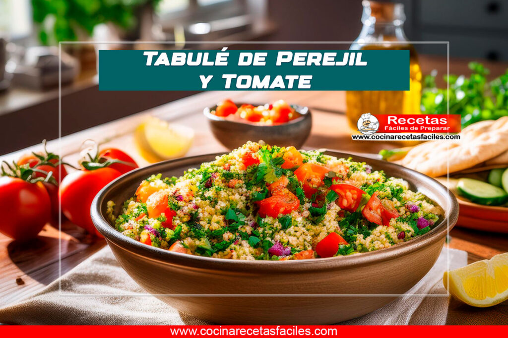 Tabulé de Perejil y Tomate: Un Plato Fresco y Saludable