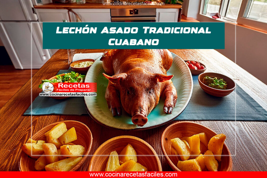 Tradicional de Lechón Asado Cubano: Sabor Auténtico y Delicioso