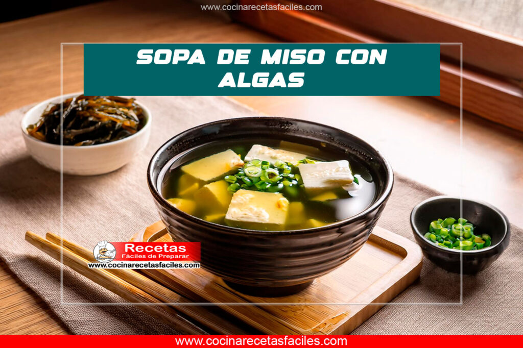 Sopa de miso con algas