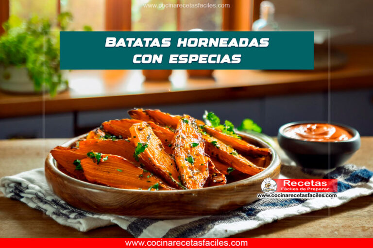 Batatas horneadas con especias: Receta fácil y saludable
