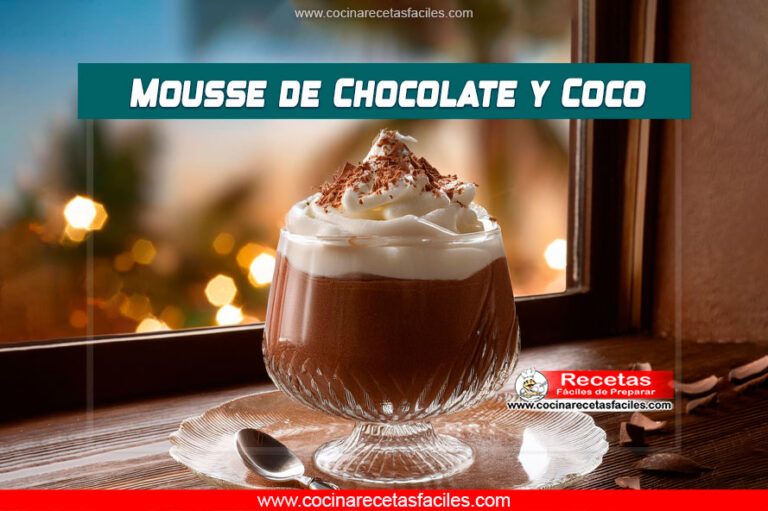 Mousse de Chocolate y Coco: Un Delicioso Encuentro Tropical