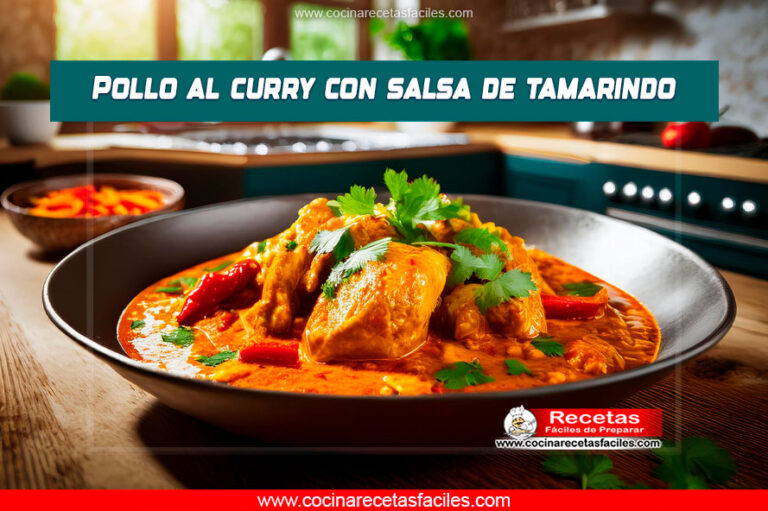 Pollo al Curry con Salsa de Tamarindo