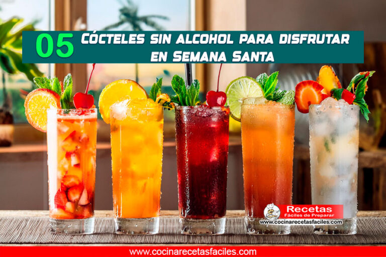 05 Cócteles sin alcohol para disfrutar en Semana Santa 🍹