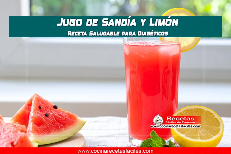 Jugo de Sandía y Limón | Receta Saludable para Diabéticos 🍉🍋