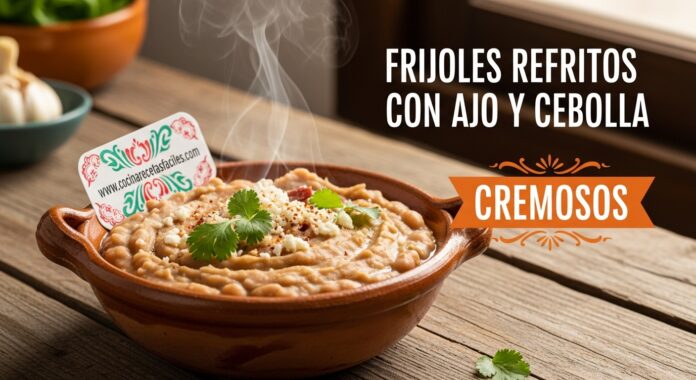 Frijoles Refritos Caseros con Ajo - Receta Fácil