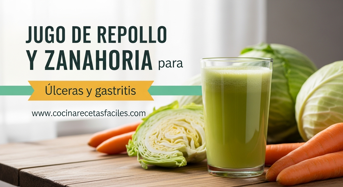 Jugo Repollo Zanahoria: Cura Úlceras y Gastritis Naturalmente