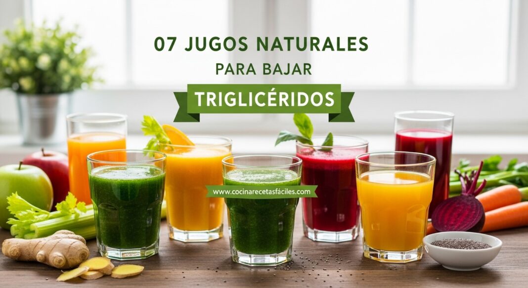 7 jugos naturales para bajar los triglicéridos
