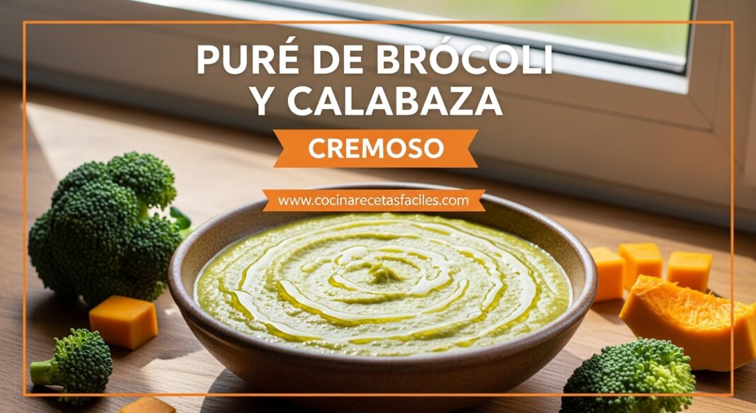 Puré de Brócoli y Calabaza Cremoso - Receta Fácil