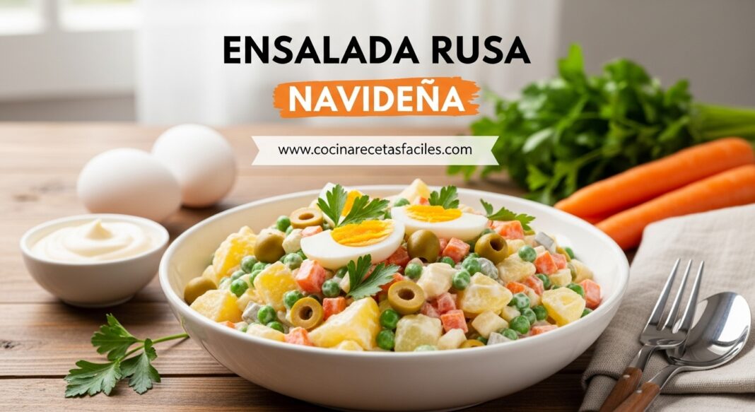 Ensalada Rusa Navideña - Clásica para la Cena de Navidad