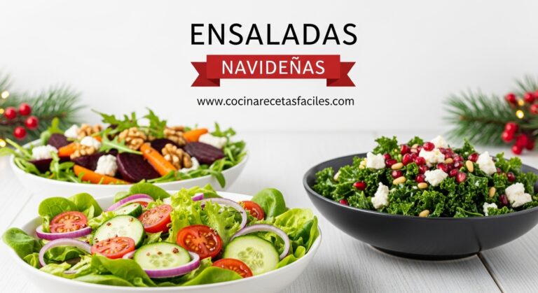 Ensaladas Navideñas: 35+ Recetas Caseras Saludables y Fáciles