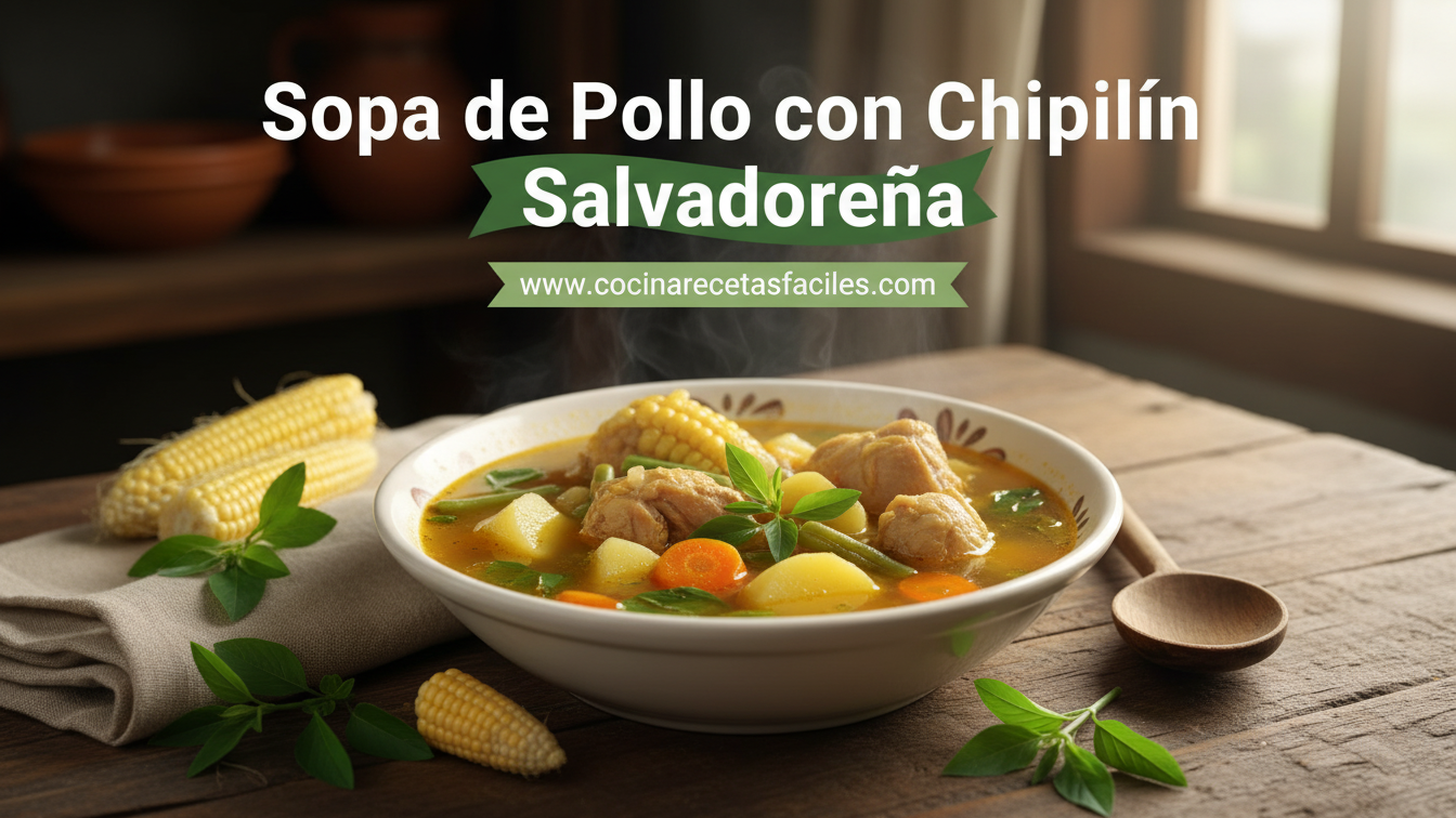 Sopa de Pollo con Chipilín Salvadoreña | Receta Fácil