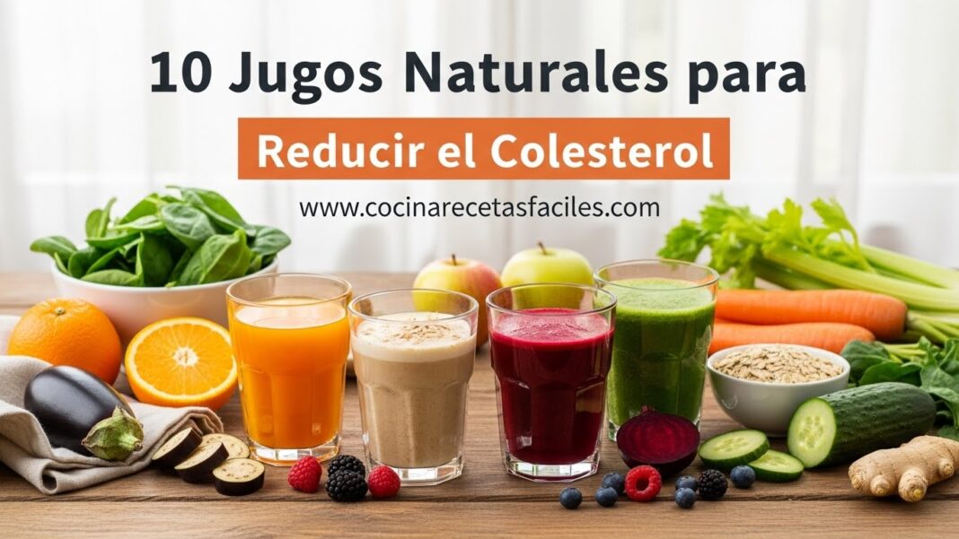 10 Jugos Naturales para Bajar el Colesterol Rápidamente