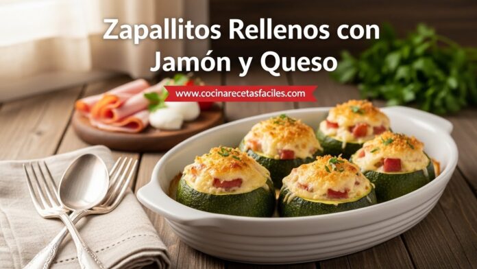 Zapallitos Rellenos con Jamón y Queso | Receta Casera Fácil